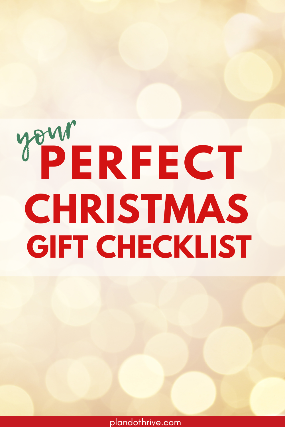 You will love this Christmas gift checklist template - Plan. Do. Thrive.