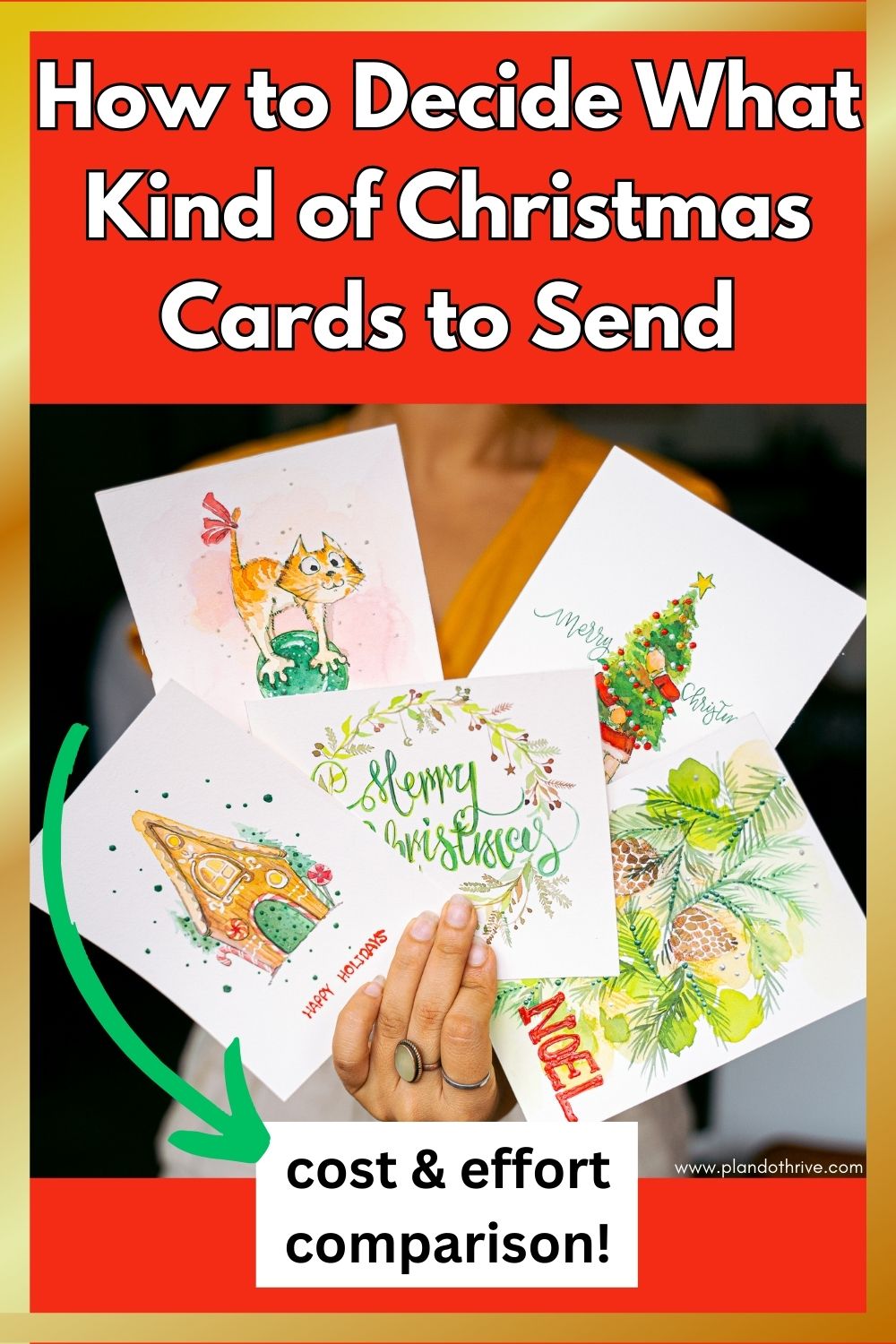 How to send Christmas cards (without the stress) - Plan. Do. Thrive.