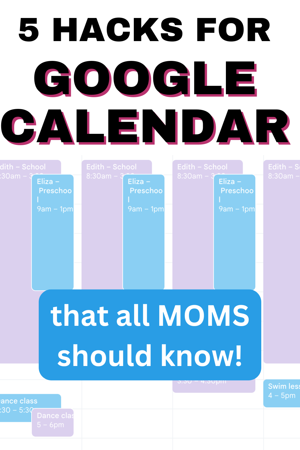 5 Google Calendar hacks that actually work for my family - Plan. Do ...