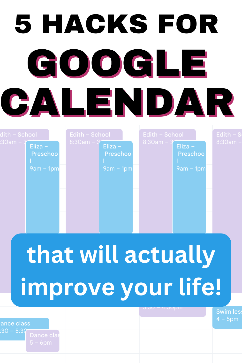 5 Google Calendar hacks that actually work for my family - Plan. Do ...